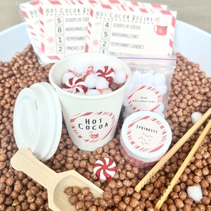 Hot Cocoa Sensory Bin Kit, Hot Chocolate Kit, Christmas Gift, Preschool ...