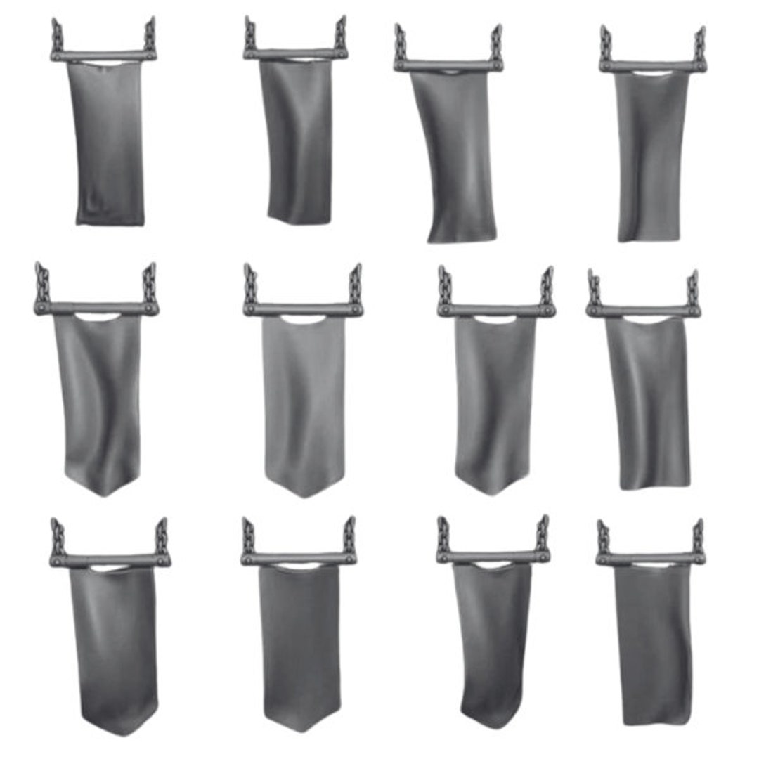12 Gun Weapon Banners Set Compatible With Adeptus Titanicus Warlord ...