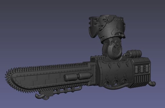 Banesaw Arm Weapon Compatible With Adeptus Titanicus Warmaster | Etsy