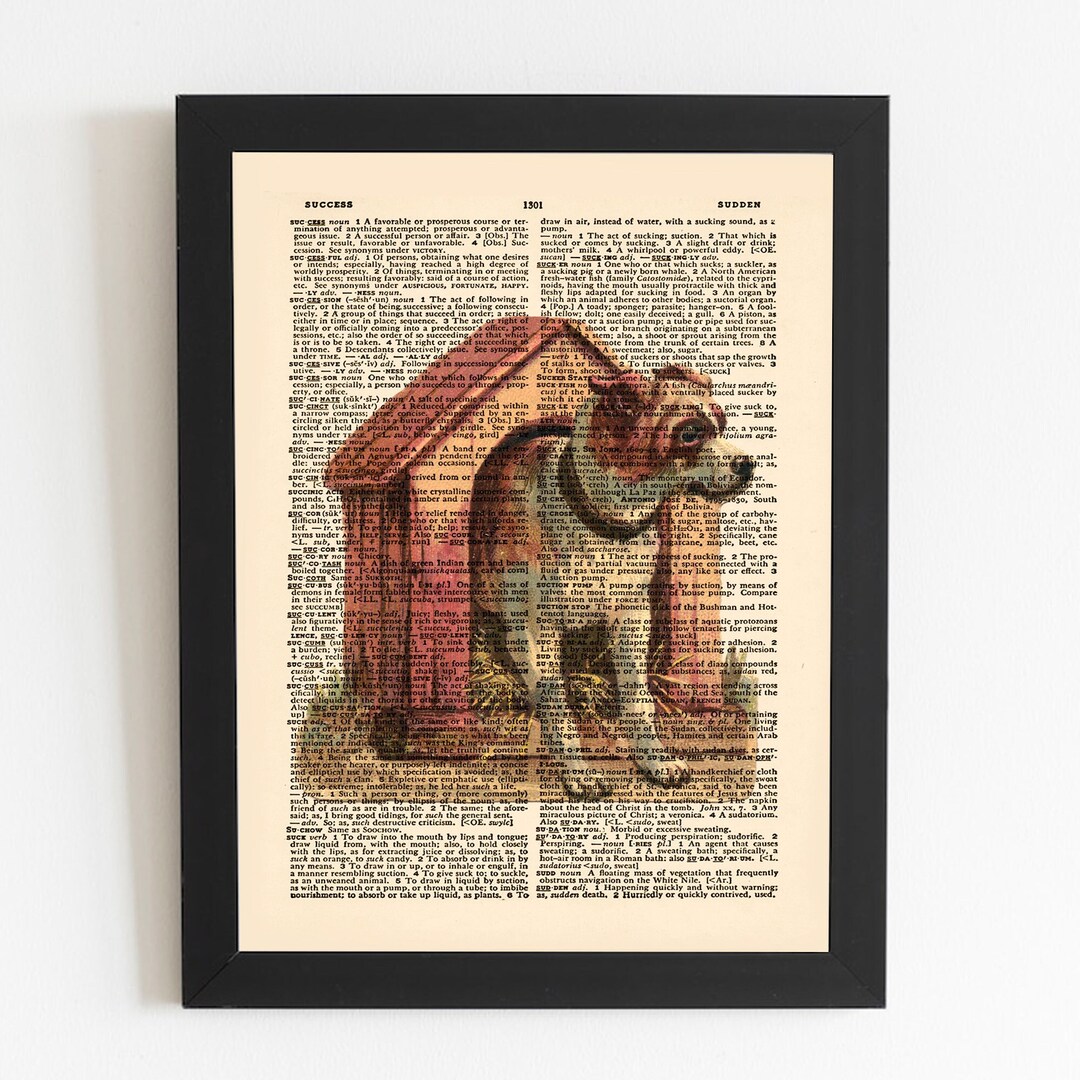Dog in Doghouse Dog House Bark Pet Animal Cute Antique Prints ...