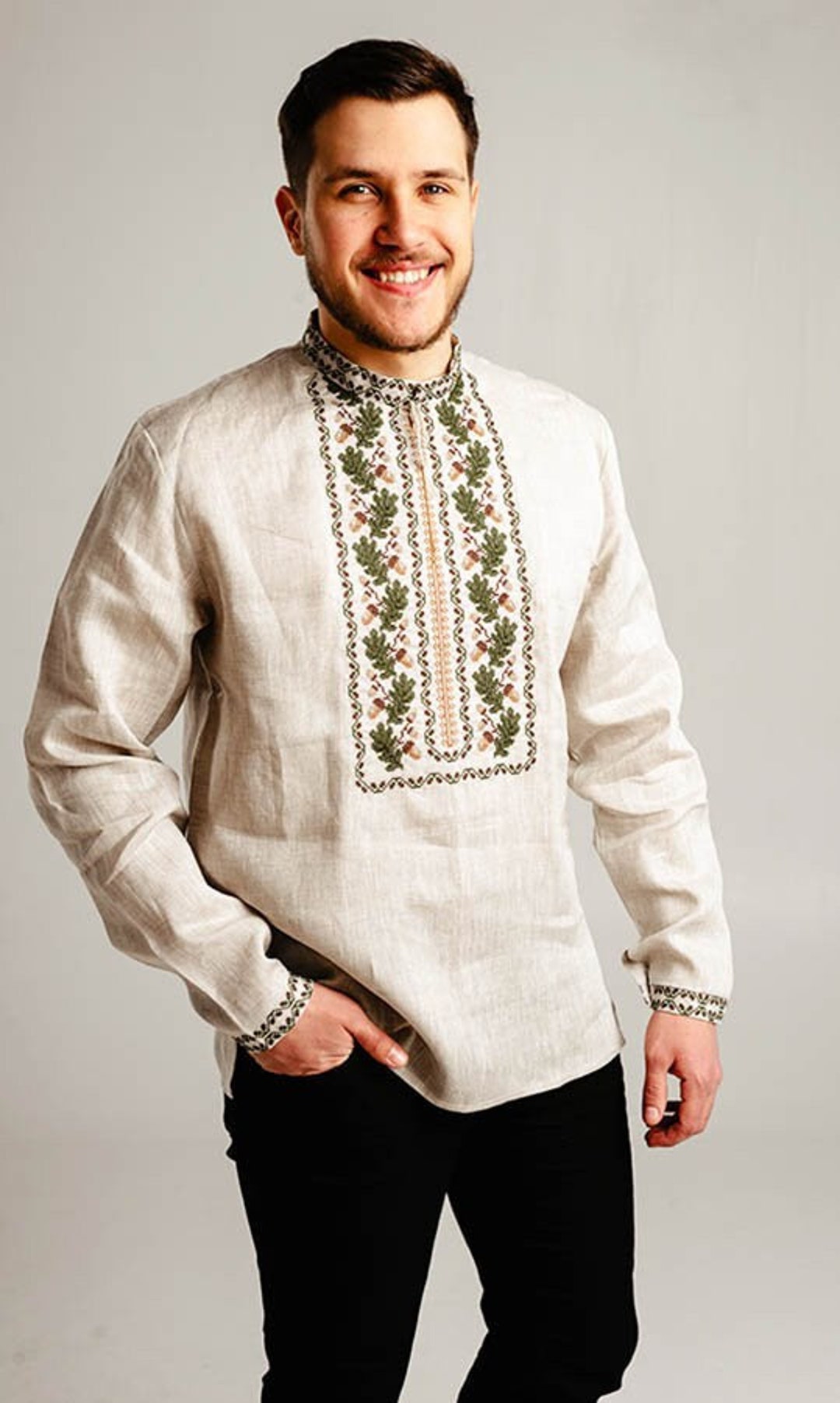 Ukrainian Embroidery. Ukrainian Clothes. Men's Embroidered Jacket ...