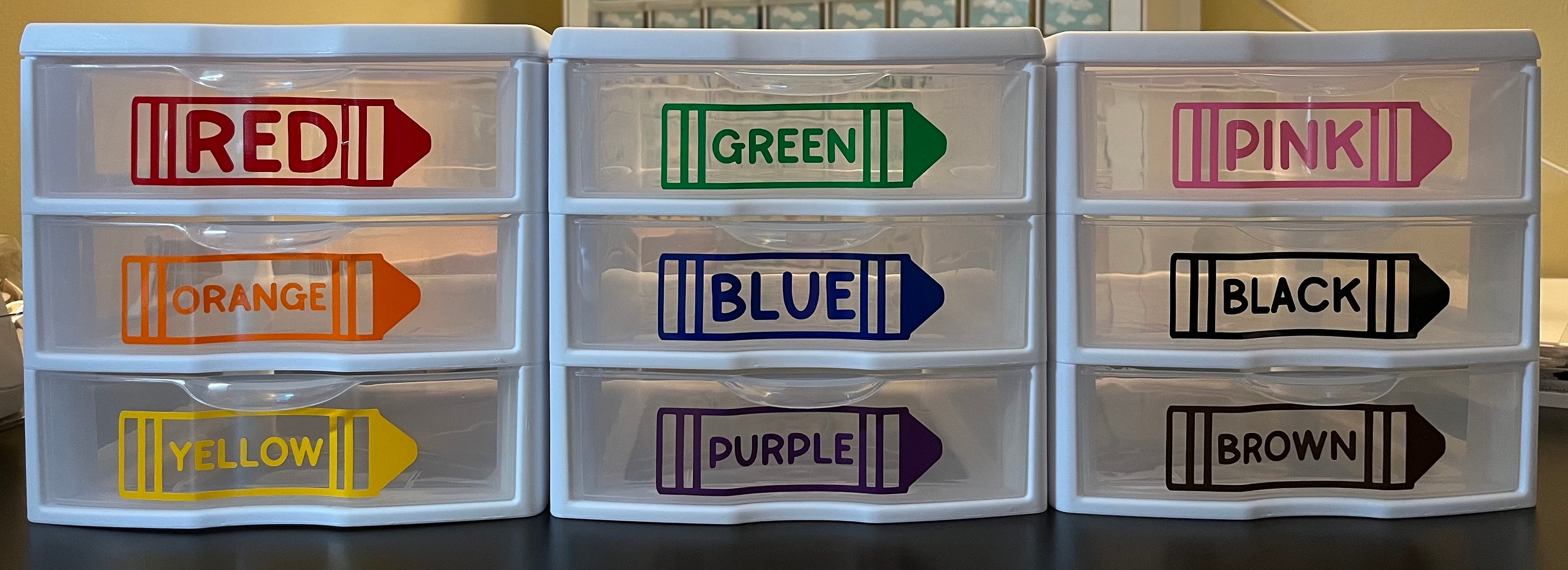 Crayon and Marker Labels - Etsy
