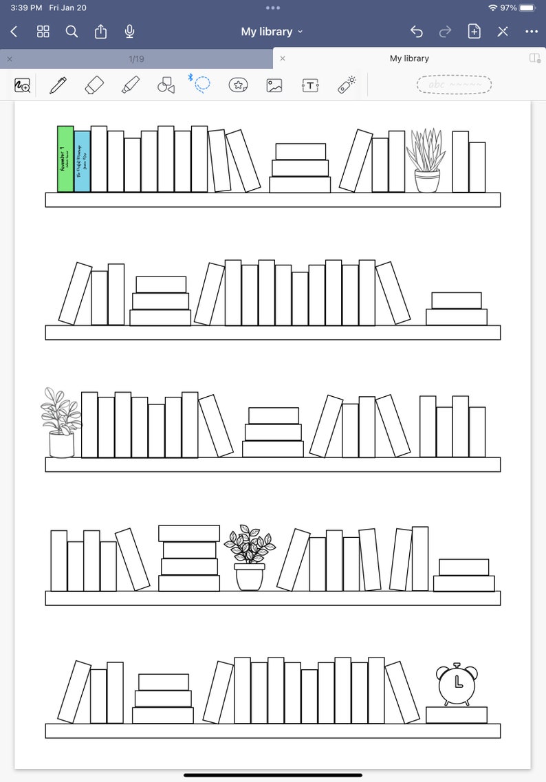 My Library Book Tracker - Etsy