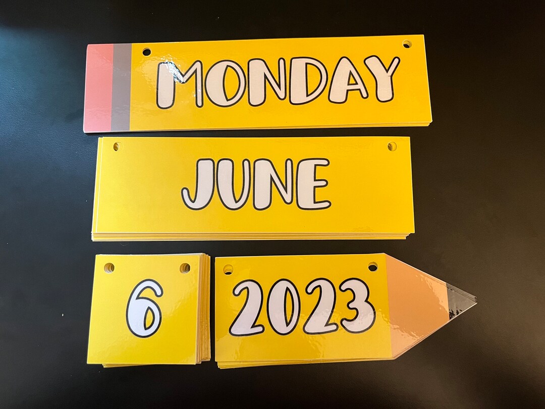 Classroom Flip Calendar - Etsy