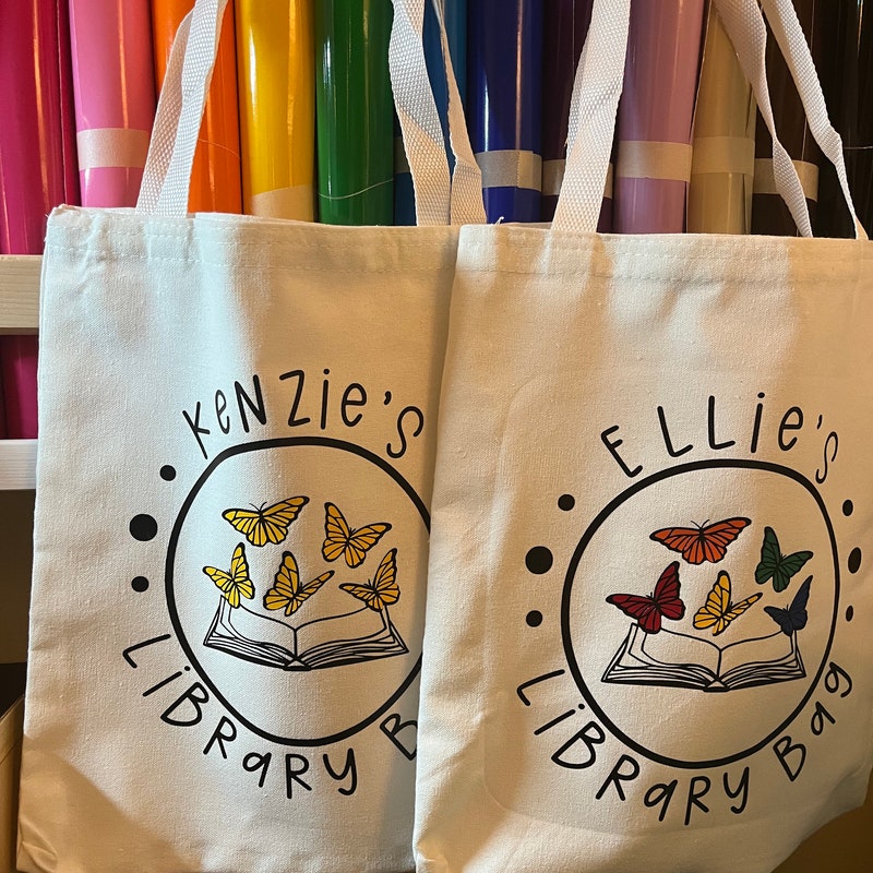 Library Book Bag - Etsy