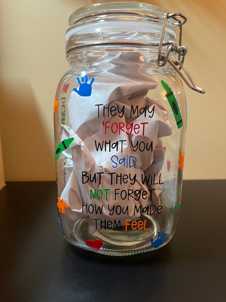 Teacher Memory Jar - 48oz - Etsy