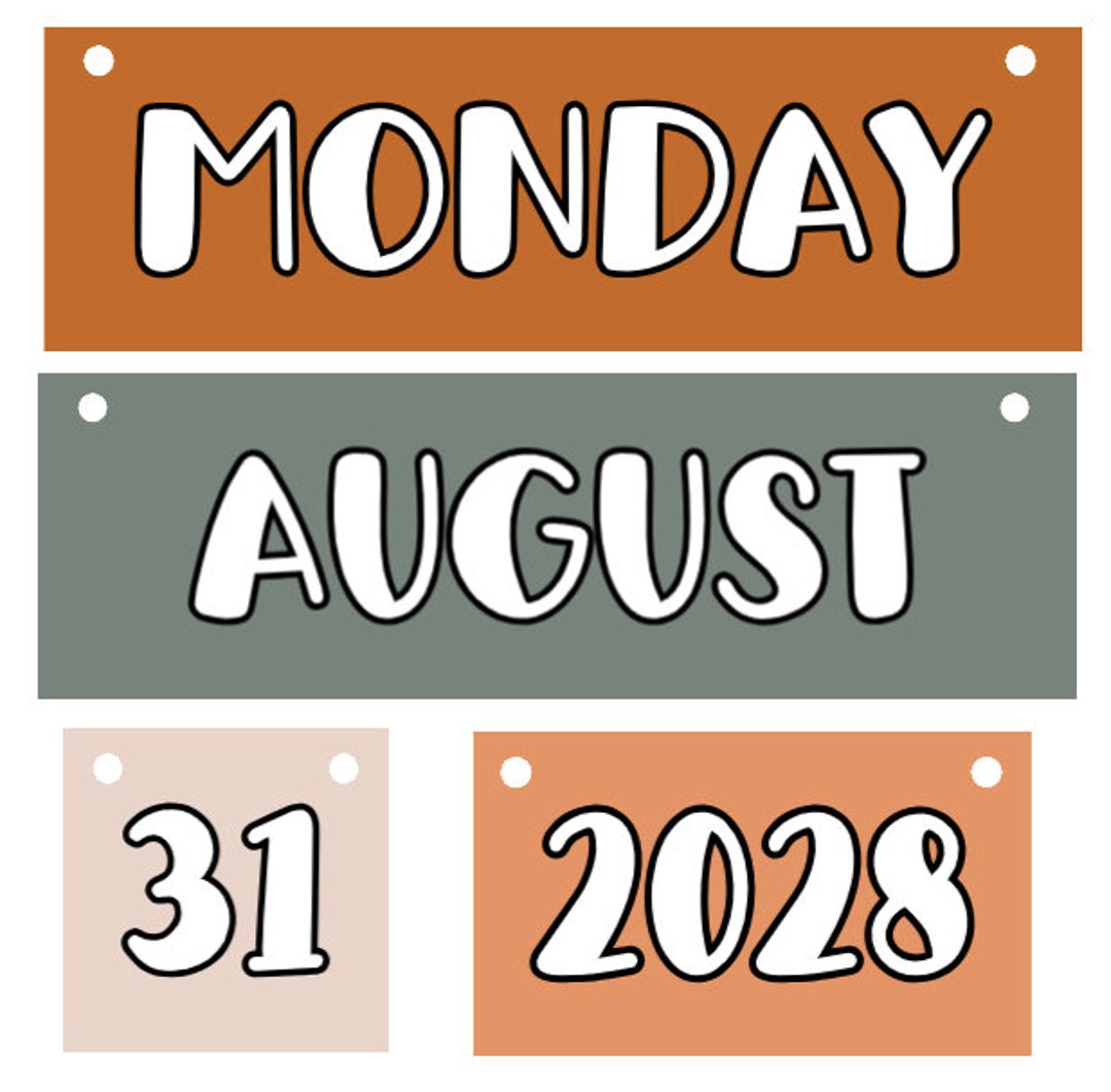 Calm Color Flip Calendar - Etsy