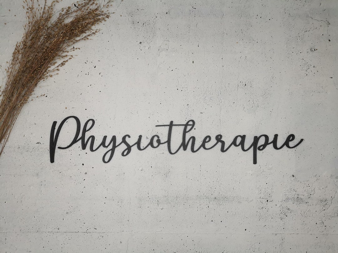 Physiotherapy Signs Doctor's Office Door Sign 3D Lettering Wall Sign ...
