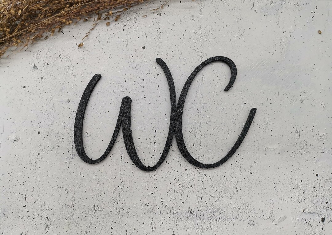 WC Toilet Door Sign Guest Toilet Toilet Sign WC Sign Self-adhesive ...