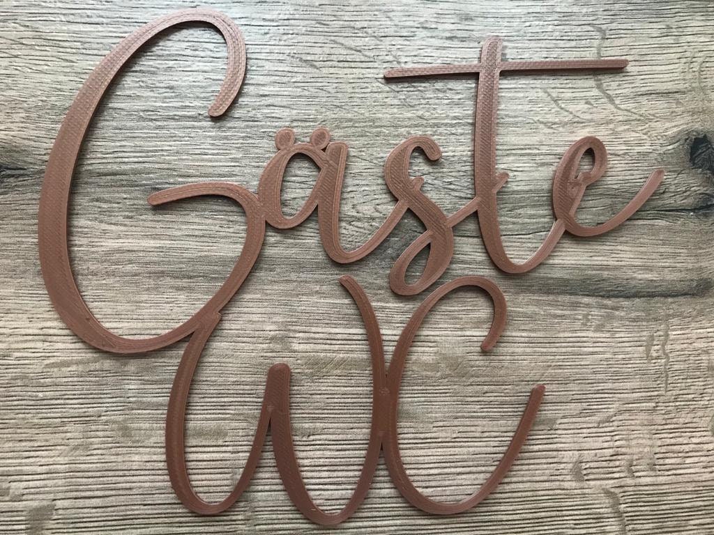 Guest WC Guest WC Door Sign Guest Toilet Sign Self-adhesive - Etsy