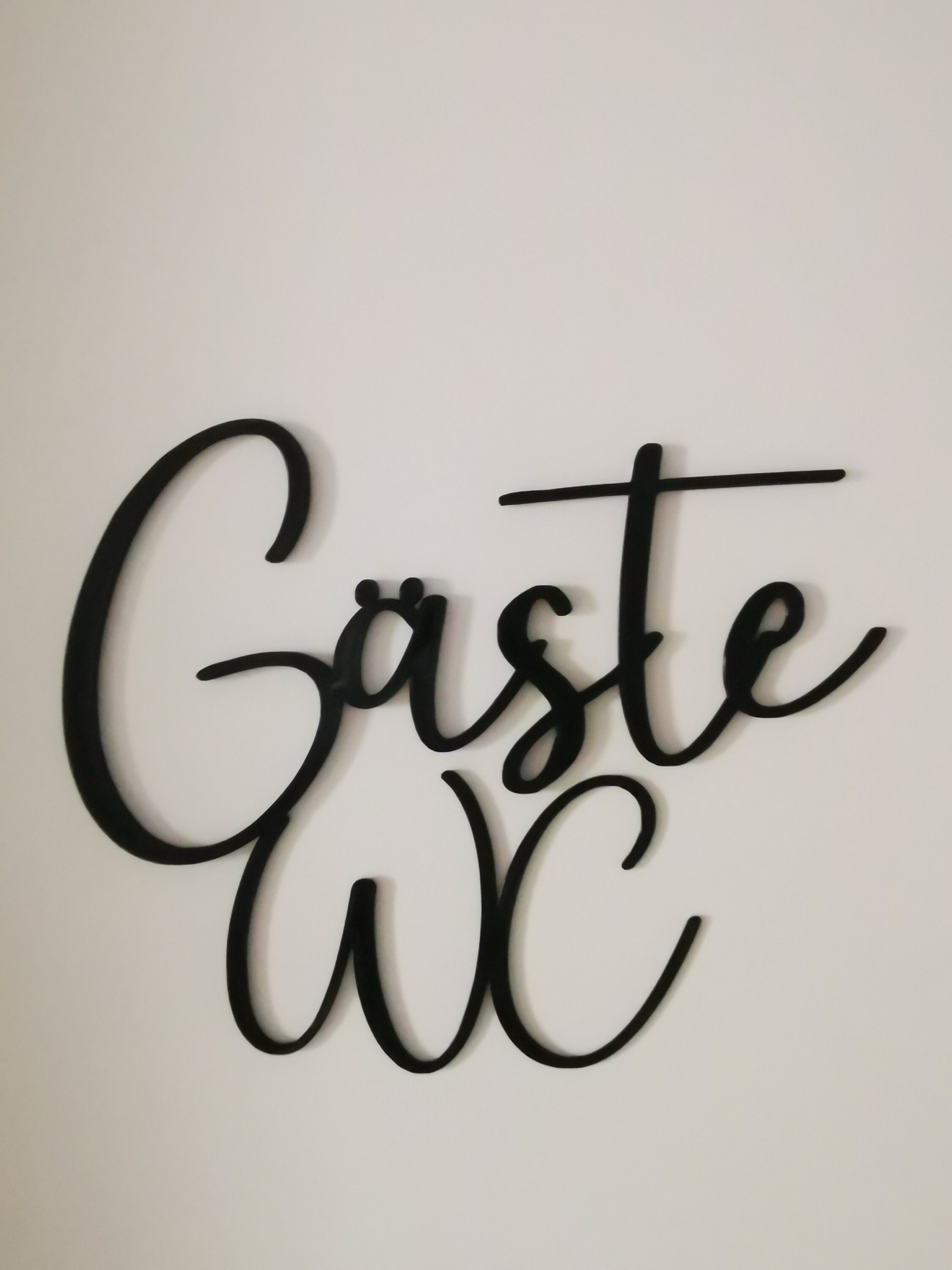 Gäste-WC Gäste Wc Türschild Gästetoilette Toilettenschild | Etsy