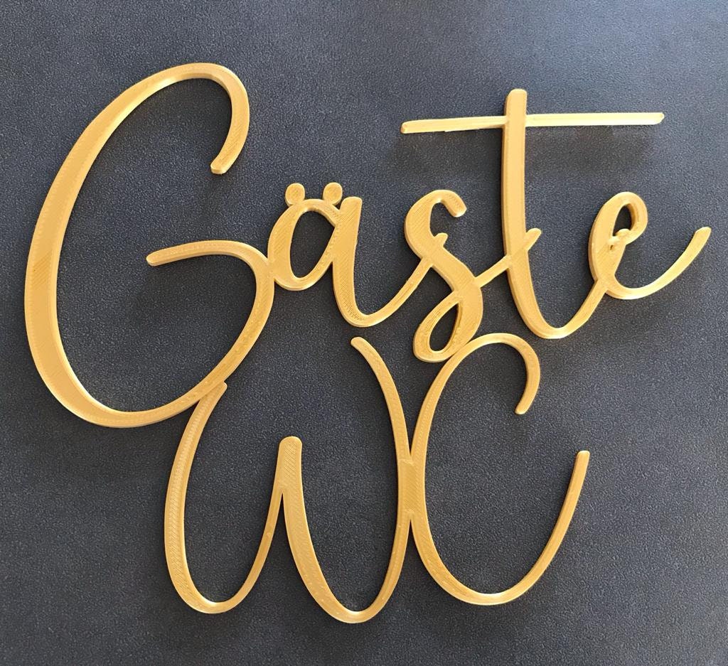 Guest WC Guest WC Door Sign Guest Toilet Sign Self-adhesive - Etsy