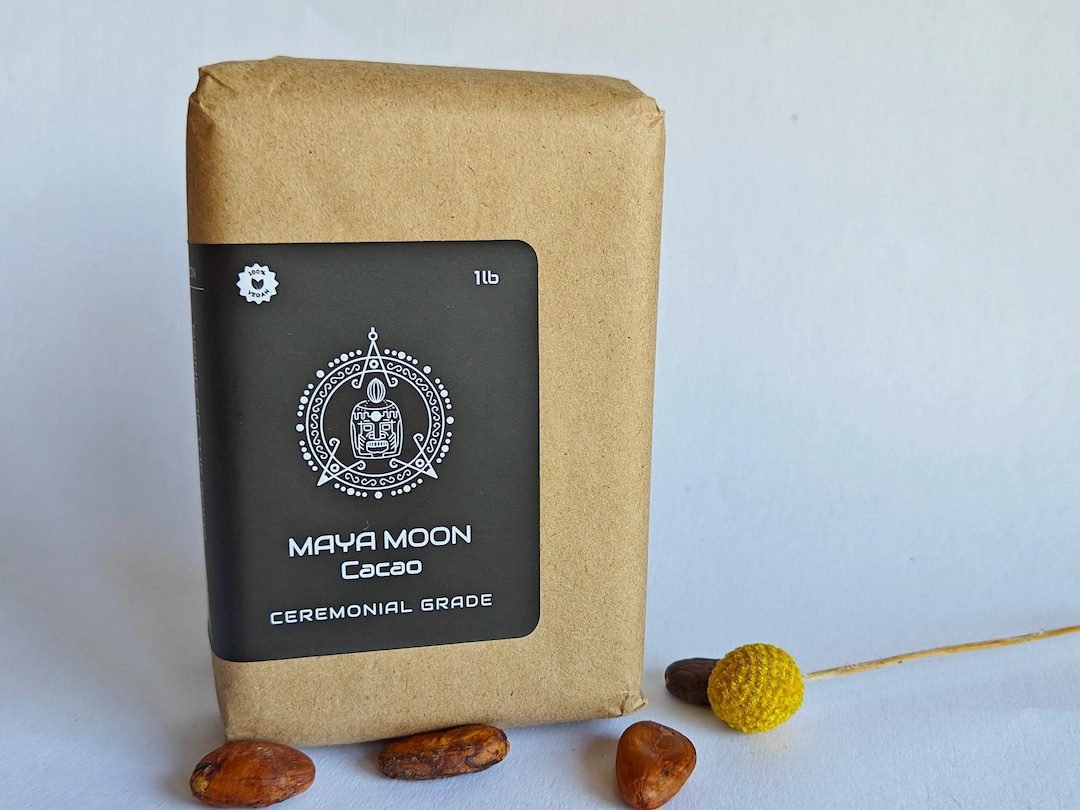 Ceremonial Cacao Block: 1 Lb Organic Mayan Elixir, Vegan Chocolate ...