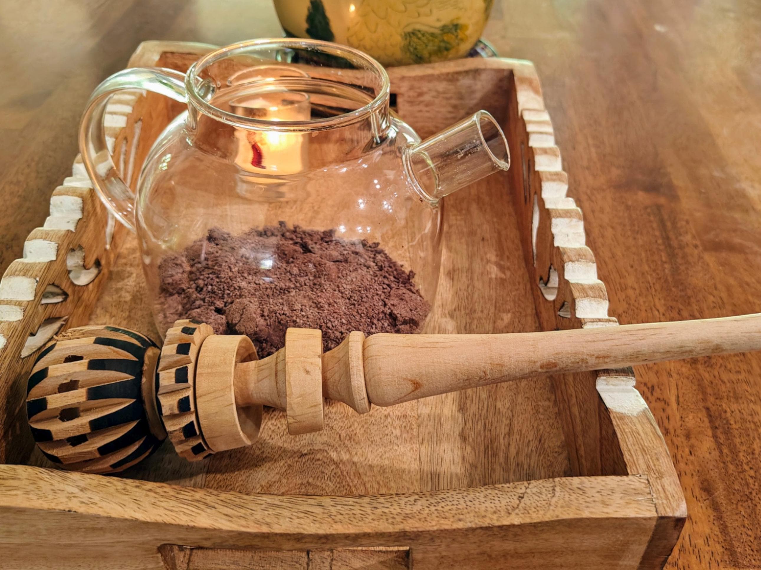 Handmade Wooden Molinillo Whisk: Traditional Cacao Frother - Etsy