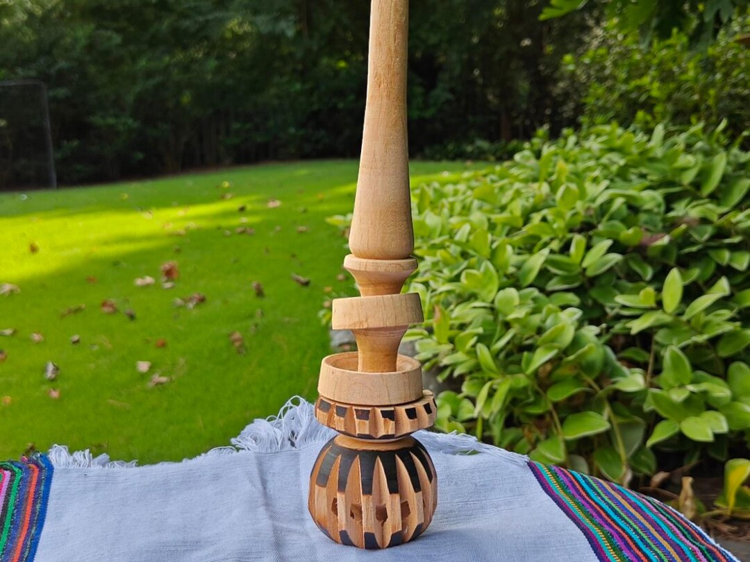 Authentic Handmade Wooden Cacao Mixer Traditional 12-inch Molinillo for ...