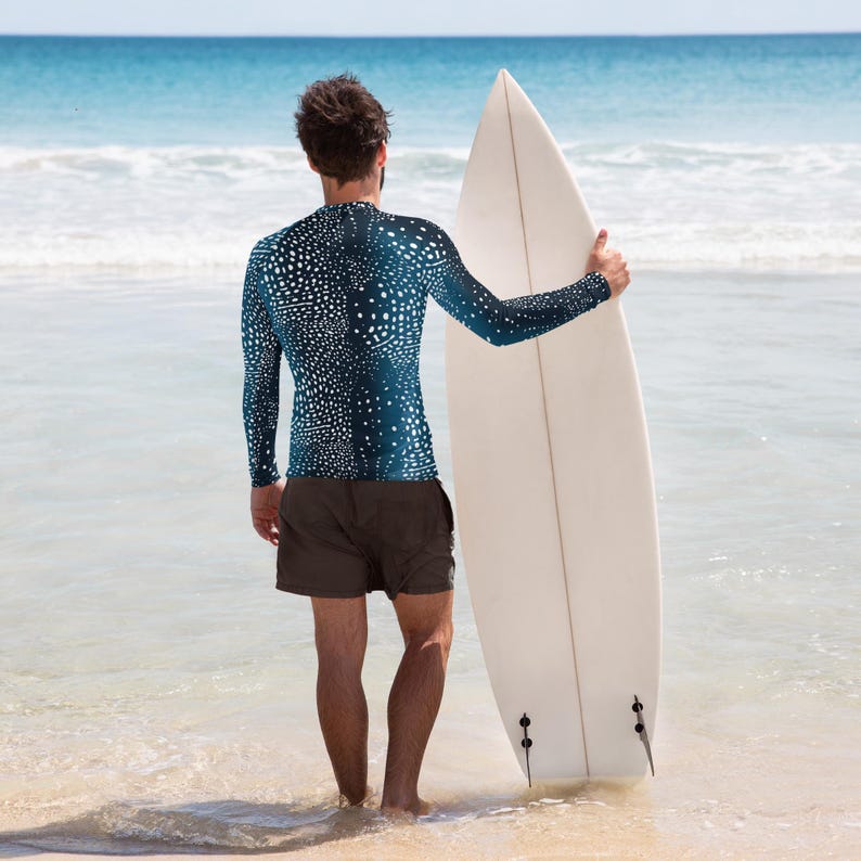 Whale Shark Rash Guard: UPF 50+ Long Sleeve Surf Shirt - Etsy