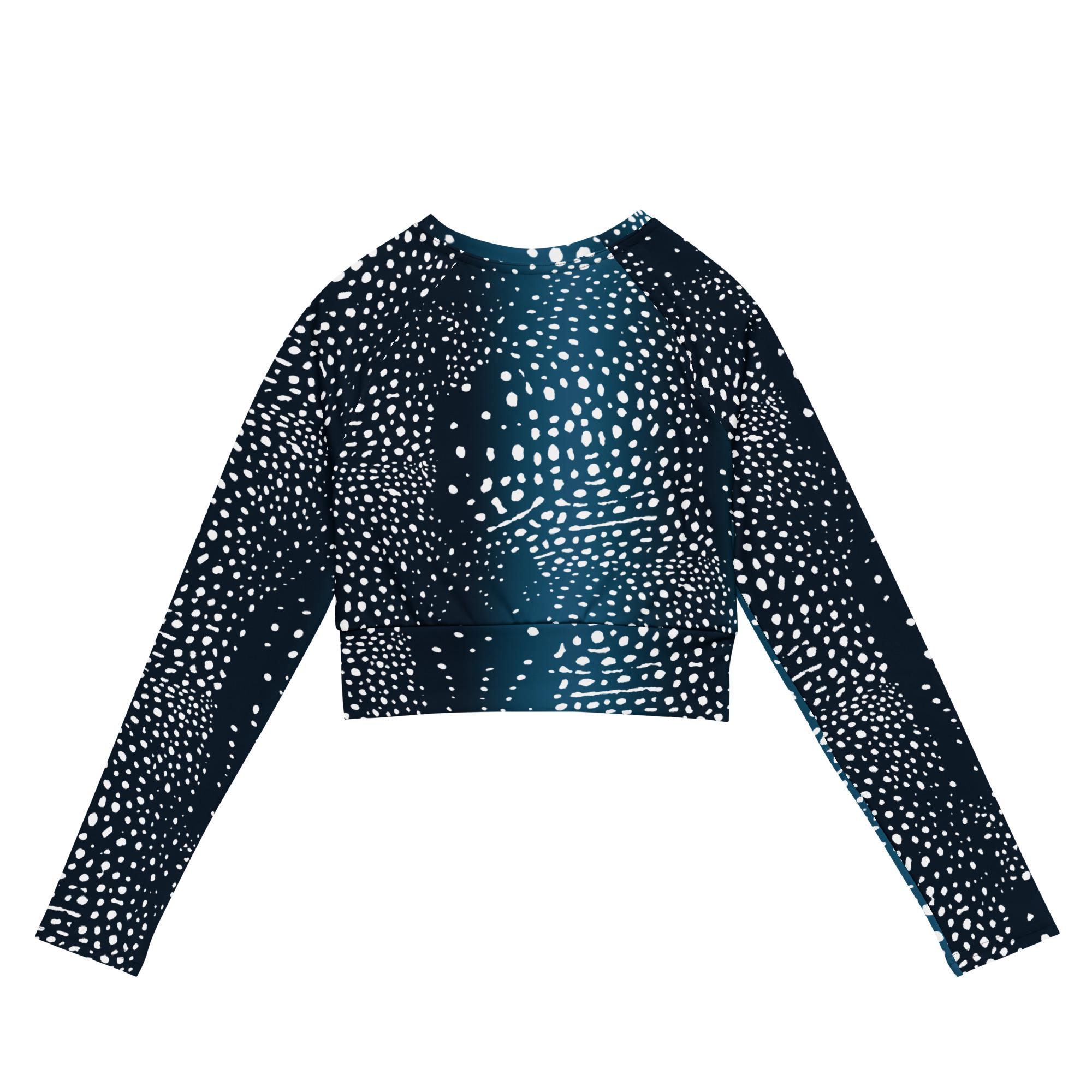 Whale Shark Crop Top Rash Guard: UPF 50+ Recycled Swimwear - Etsy