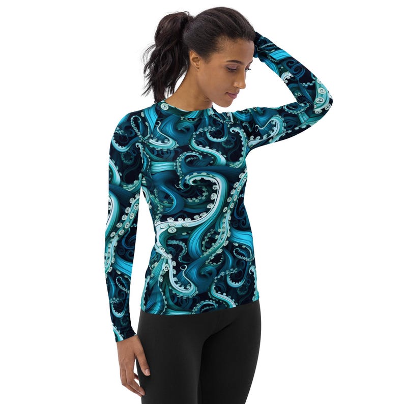 Women's Long Sleeve Rash Guard - Ursula: UPF 50+ Swim Shirt for Scuba ...