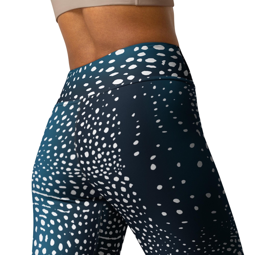 Whale Shark High Waist Leggings, Pants With a Unique Whale Shark ...