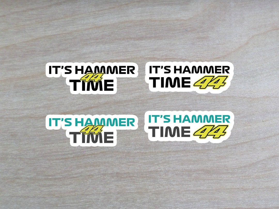 Lewis Hamilton Sticker It's Hammer Time Stickers - Etsy
