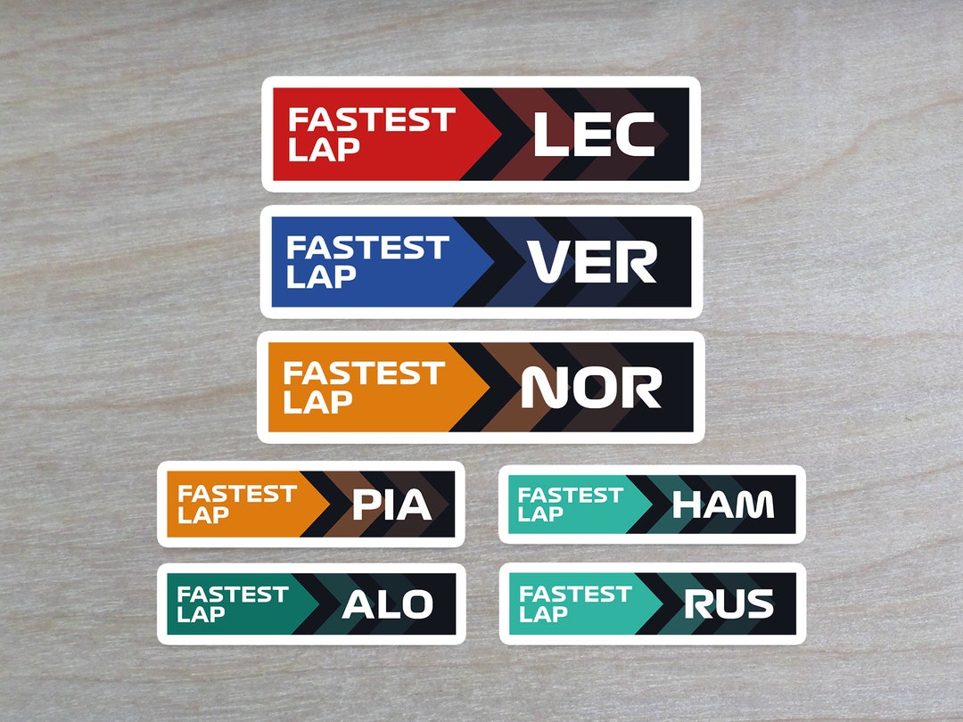 Fastest Lap Stickers Fastest Lap F1 2024 Season Formula - Etsy