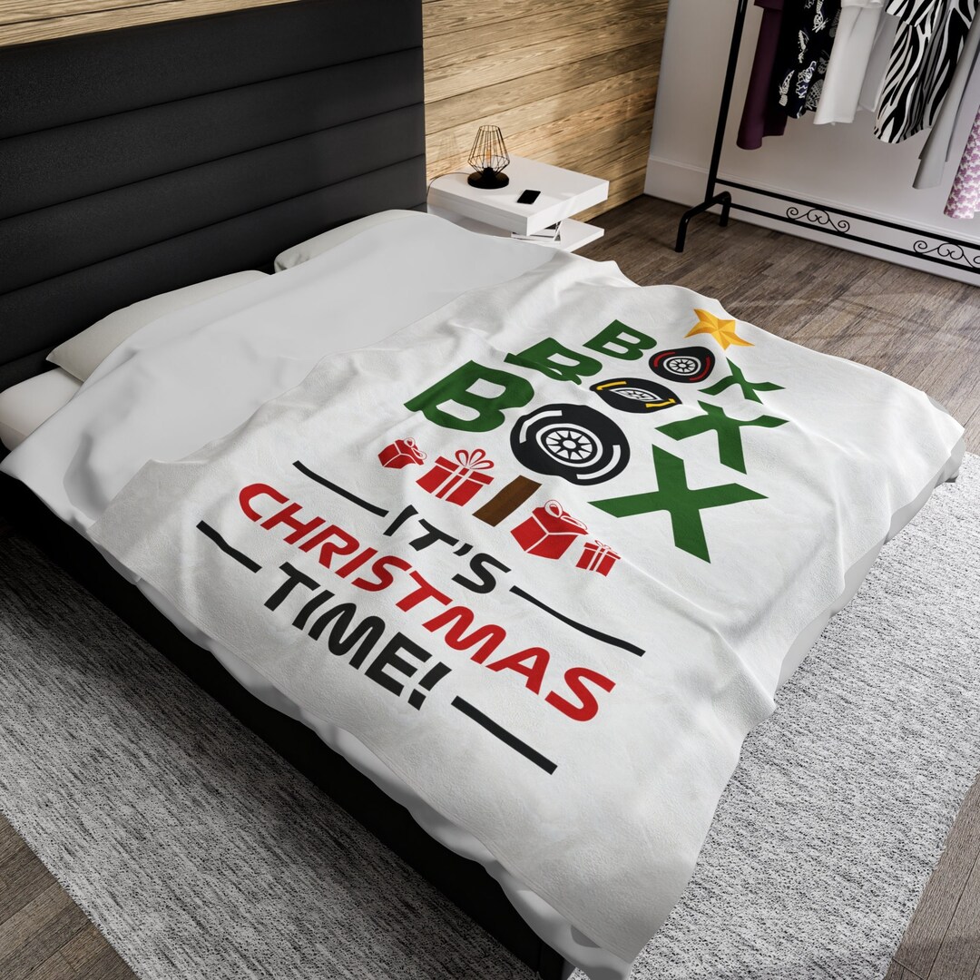 F1 Box Box Box Christmas Blanket Racing Family Christmas - Etsy