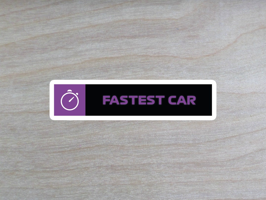 F1 Fastest Car Stickers Racing Car Decal Stickers Formula - Etsy