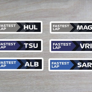 Fastest Lap Stickers Fastest Lap F1 2024 Season Formula - Etsy