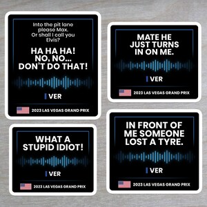F1 Las Vegas Best Team Radio Stickers Driver Quote Formula One Race ...