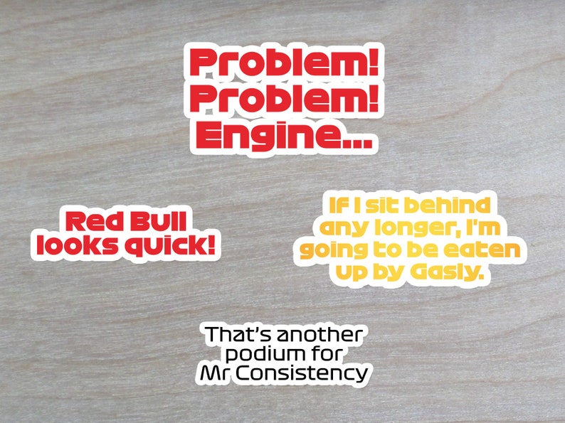 f1-radio-stickers-best-team-radio-baku-gp-2022-formula-one-etsy