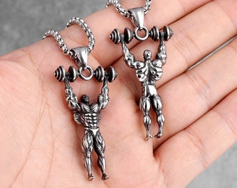 Bodybuilding Jewelry for Men - Etsy