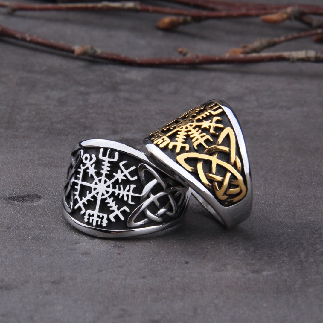 Wikinger Vegvisir Ring Wikinger Vegvisir Nordisches - Etsy.de