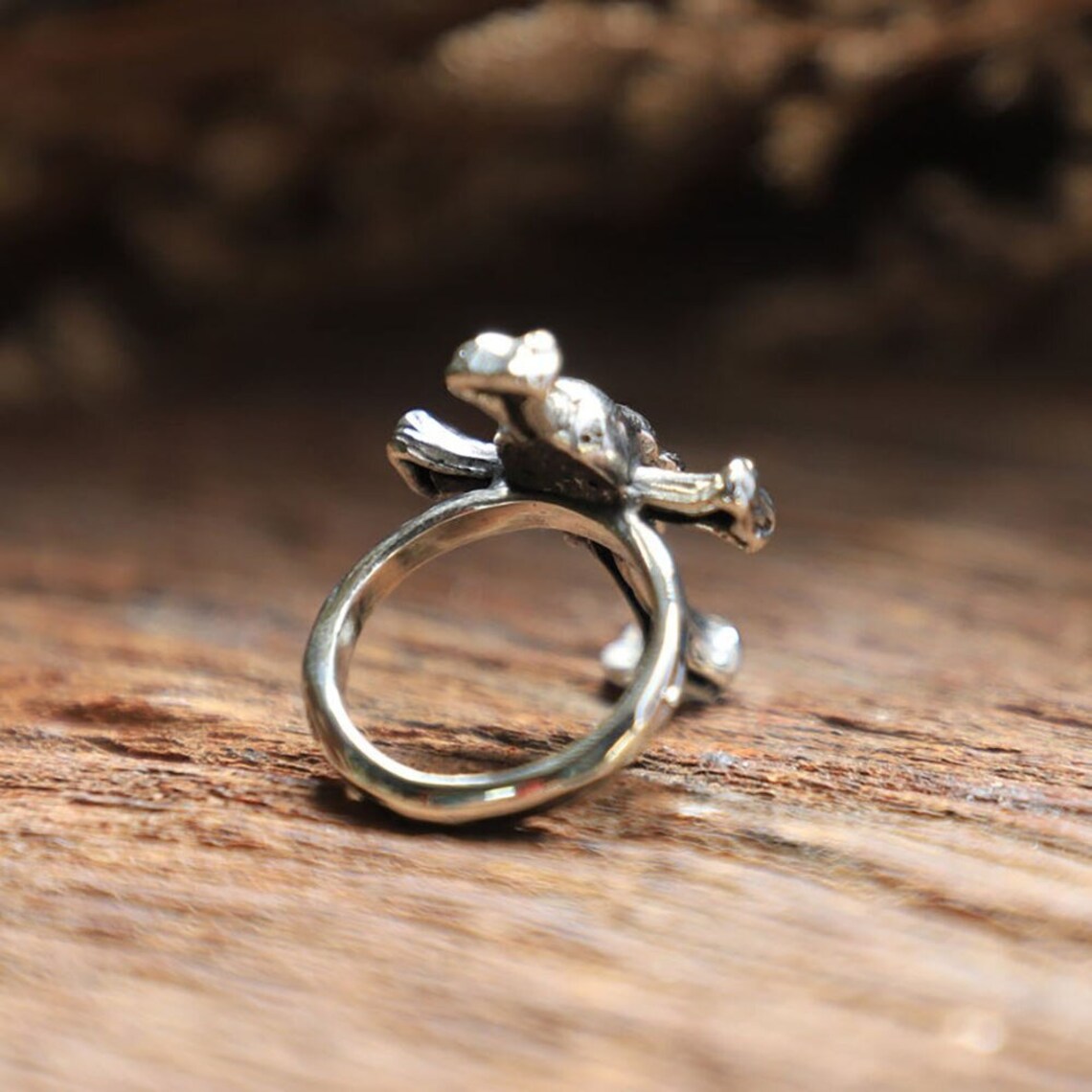 Men Punk Retro Gothic Skull Cross Ring Fashion Trend Hip Hop - Etsy