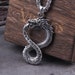 Iron Devourer Ouroboros Pendant Norse Dragon Snake Unlimited - Etsy