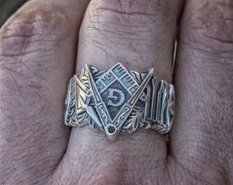 Freemason Ring - Etsy