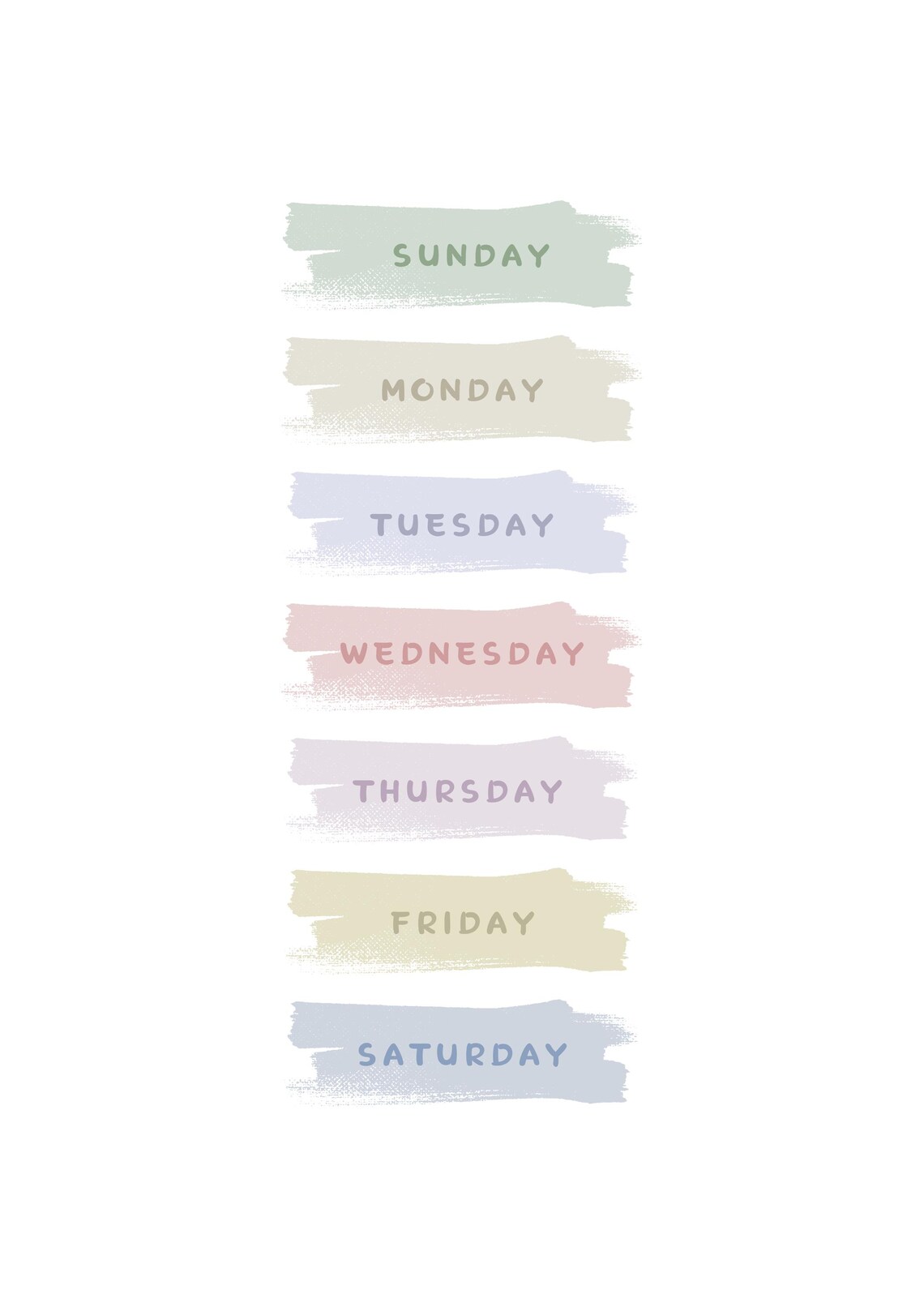 Korean Days of the Week Poster | Day of the Week Learning Poster ...