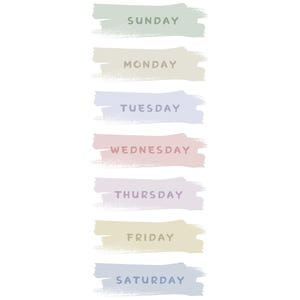 Korean Days of the Week Poster | Day of the Week Learning Poster ...