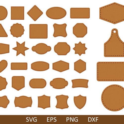 Leather Patch Svg Bundle Hat Patches Svg Leather Patch - Etsy Israel