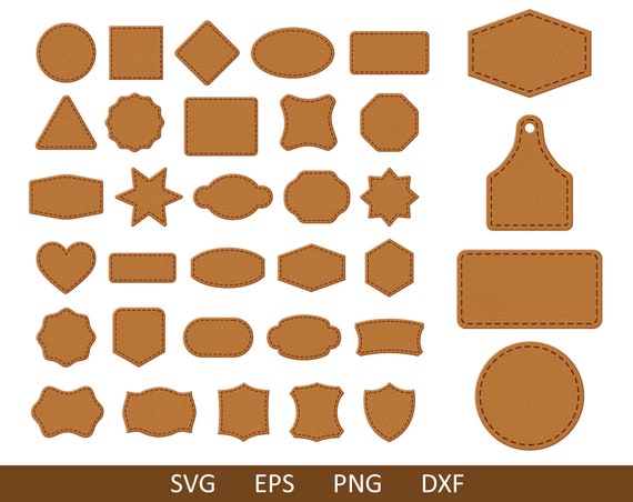 Leather Patch Svg Bundle Hat Patches Svg Leather Patch - Etsy