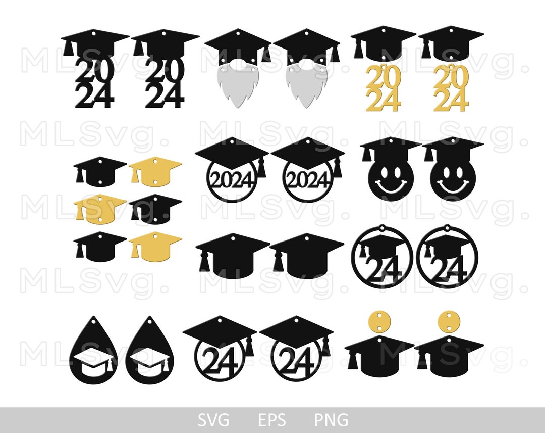 Graduation Earrings SVG Bundle, Diploma Earring Svg, Grad Earrings Svg ...