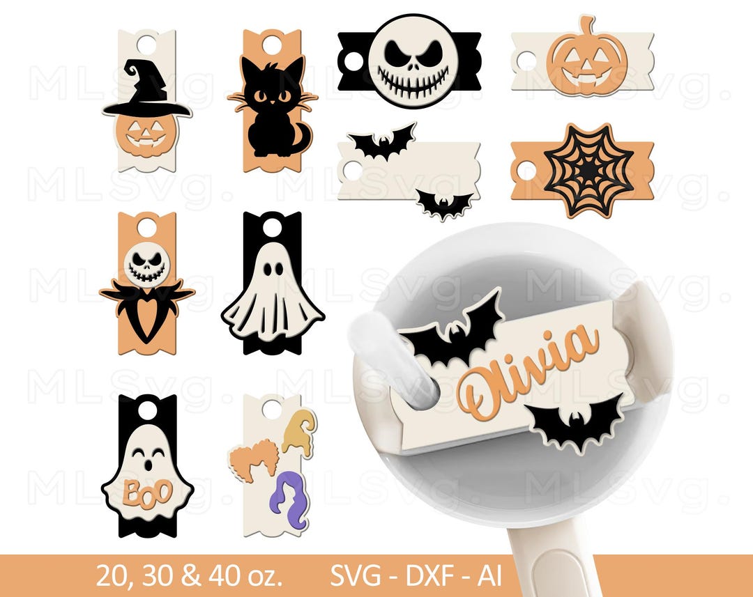 Halloween Tumbler Topper SVG, Spooky Topper Svg, Halloween Stanley ...