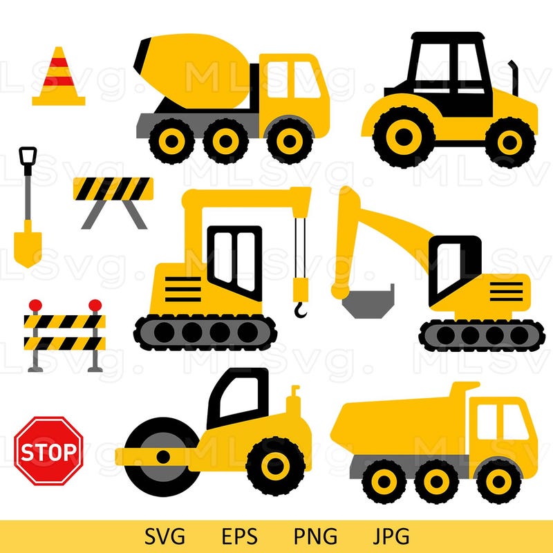 Crane Truck Svg - Etsy
