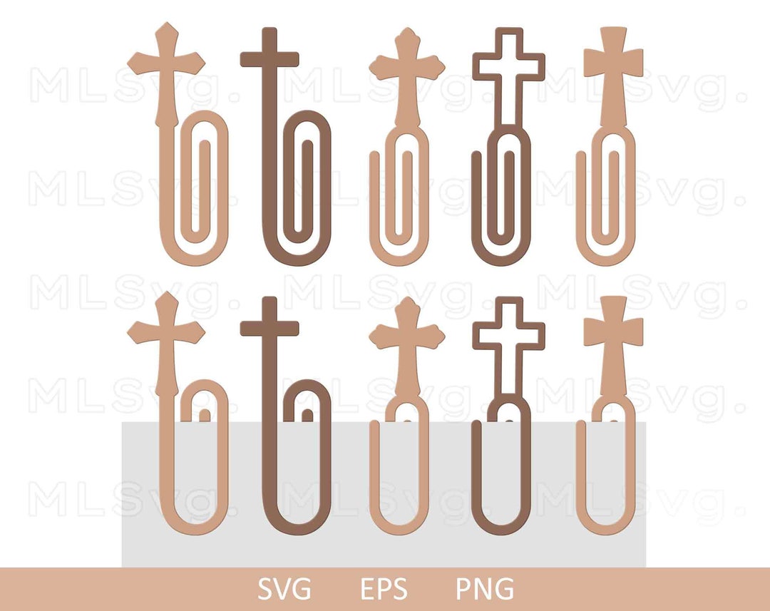Cross Shaped Bookmark Svg Files, Religious Bookmark Laser File, Laser ...