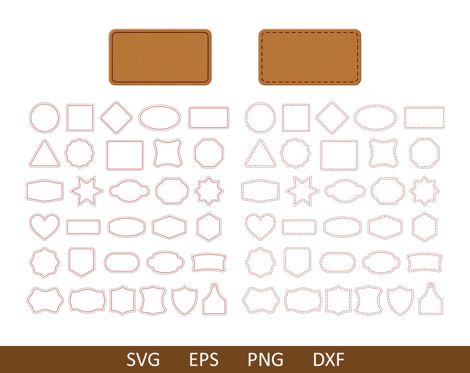 Leather Patch Svg Bundle Hat Patches Svg Leather Patch - Etsy