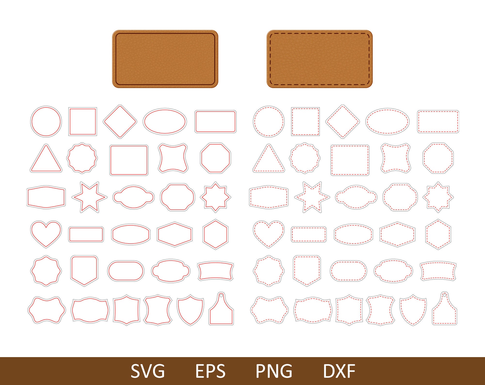 Leather Patch Svg Bundle Hat Patches Svg Leather Patch - Etsy Australia