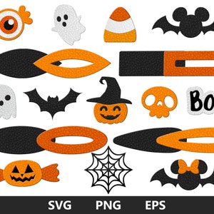 Halloween Snap Clip Bundle SVG, Pumpkin Snap Clip Svg, Snapclip ...