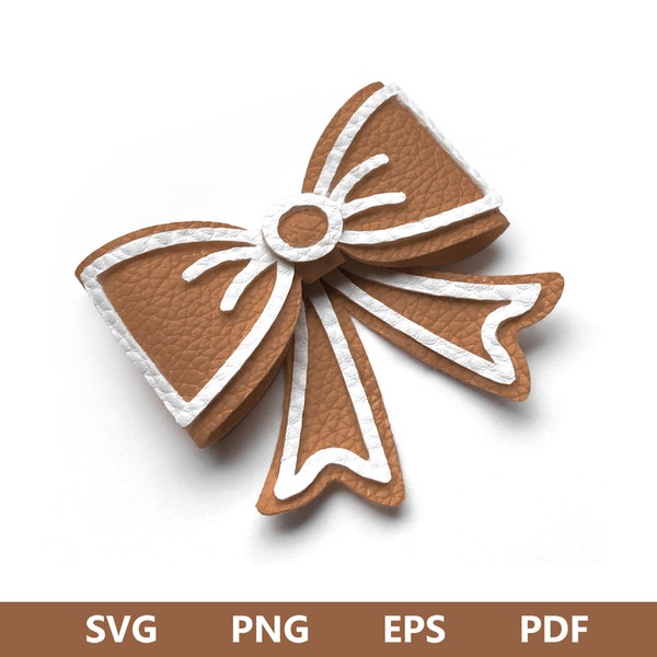 Gingerbread Hair Bow - Etsy