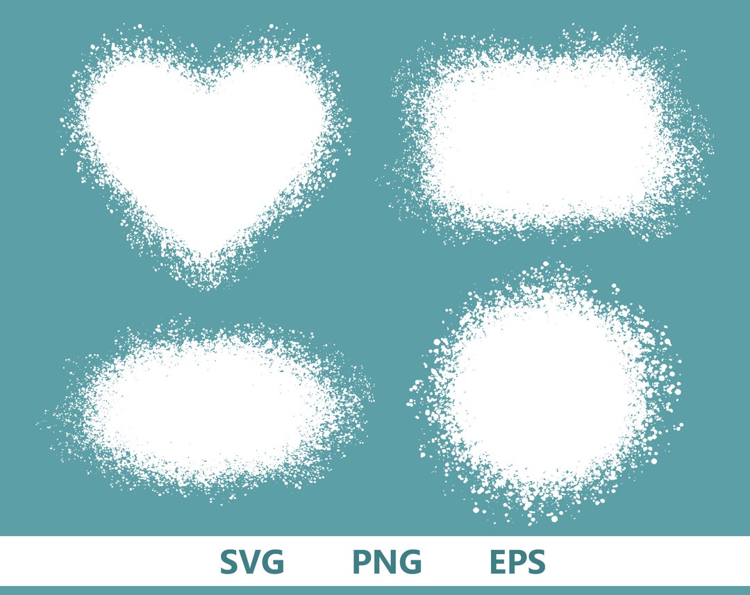 Paint Brush Stroke Svg, Bleached Effect Design Bundle, Bleach Effect ...