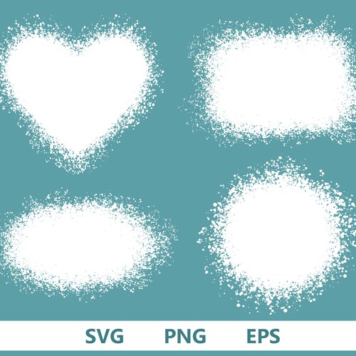 Paint Brush Stroke Svg Bleached Effect Design Bundle Bleach - Etsy