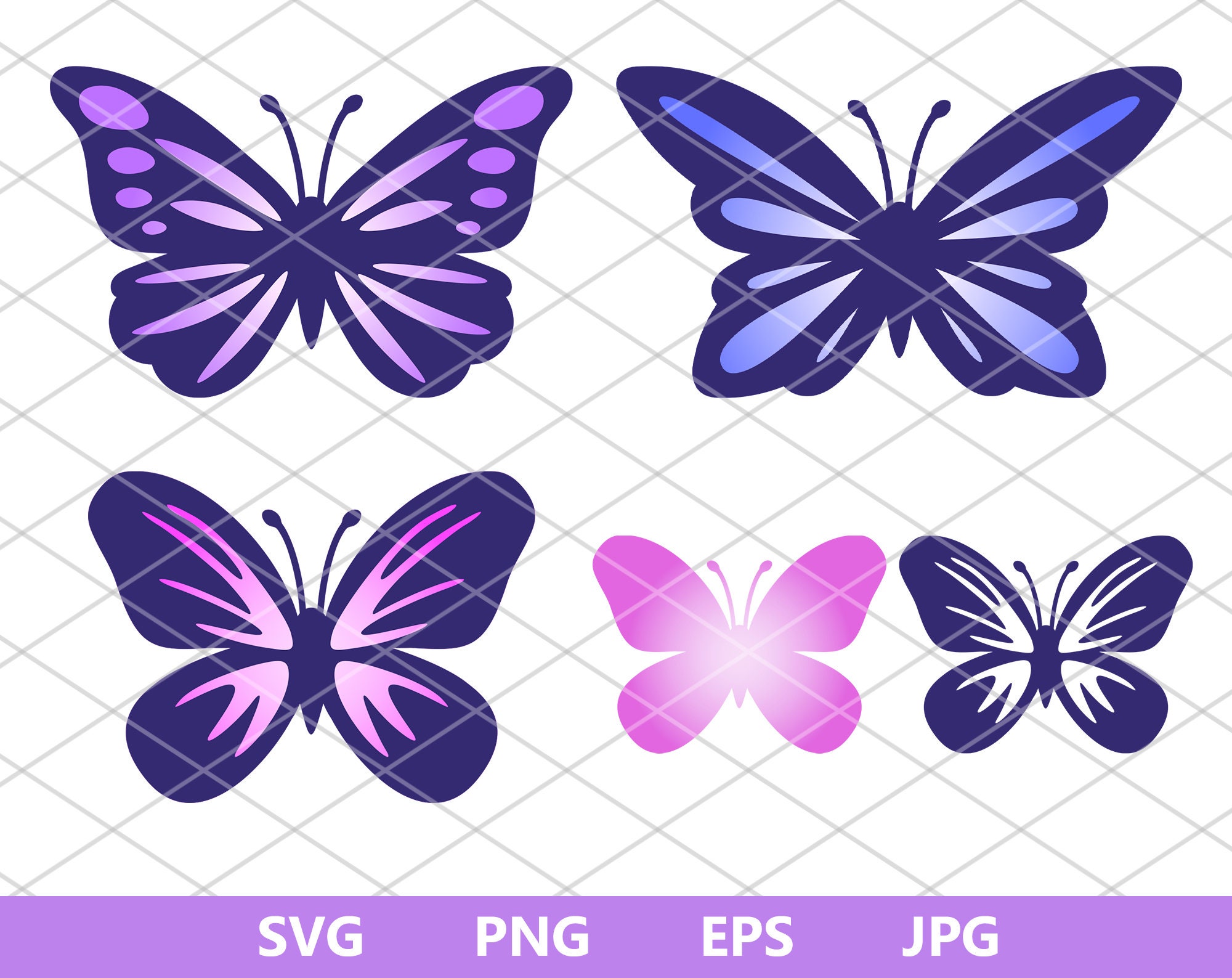 Butterfly SVG Bundle Butterfly SVG Layered Butterfly png | Etsy